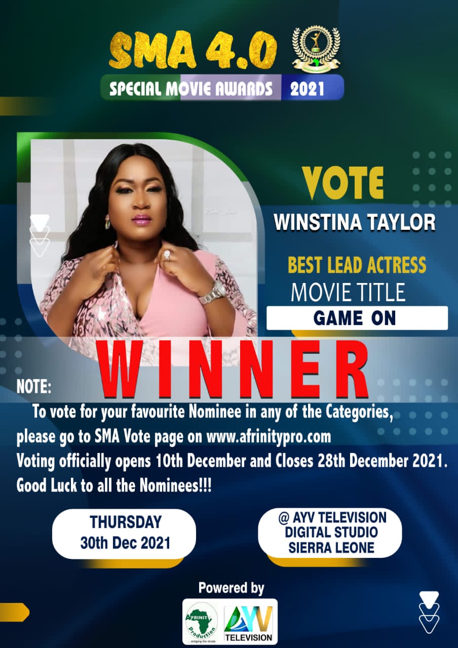 SMA 2021 BEST LEADING ACTRESS | Afrinity Productions